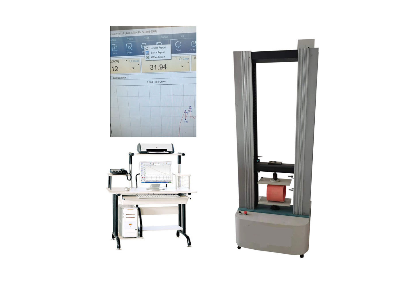 20KN Capacity UTM Universal Testing Machine for Stretching Stripping ...